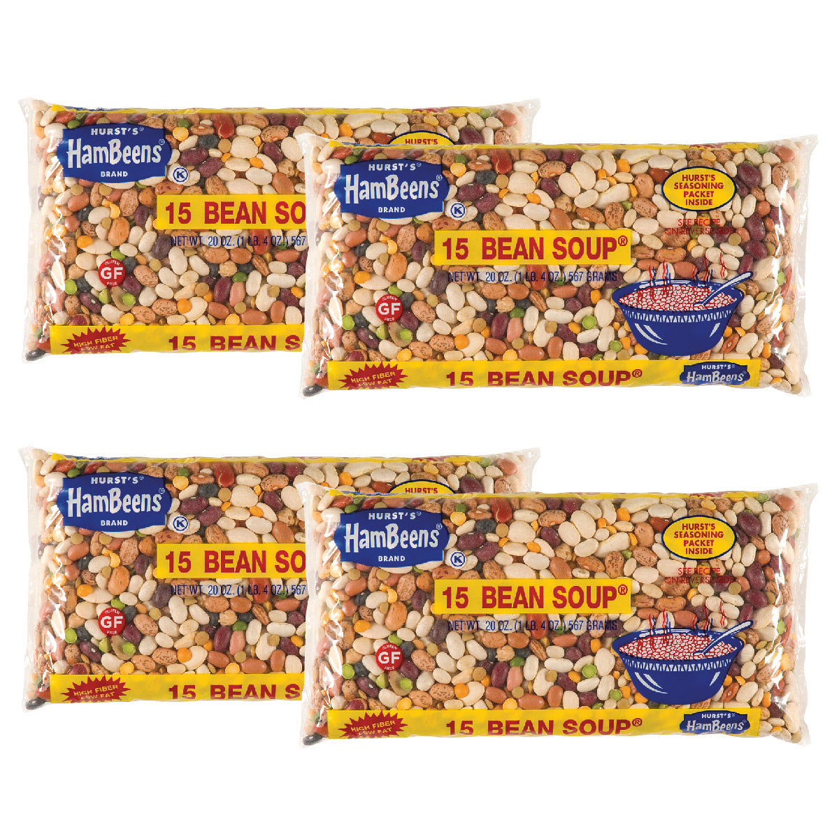 HamBeens 4 Pack: Original 15 Bean Soup – hurstbeans
